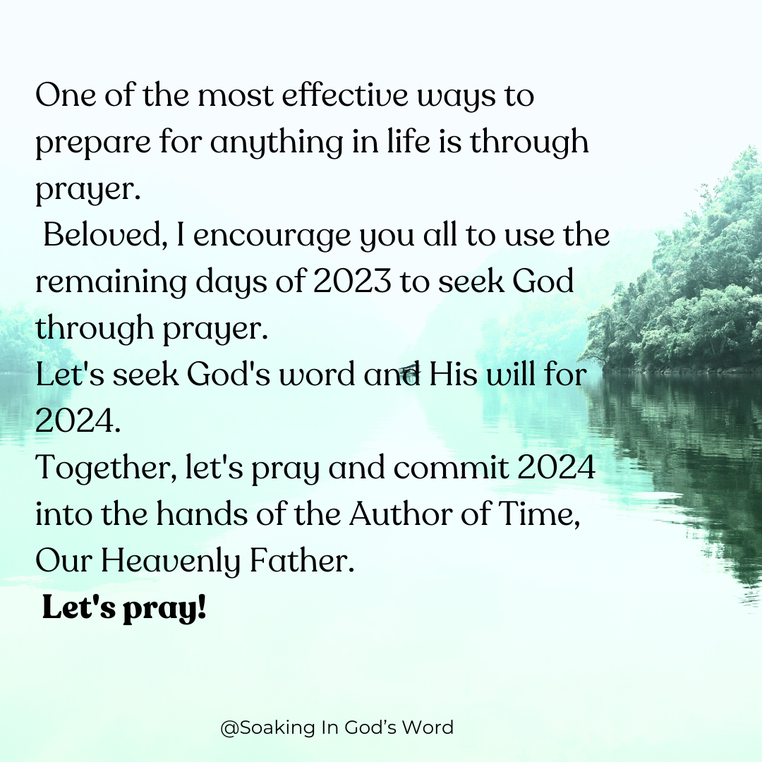 Pray and Plan – Soaking in God's Word