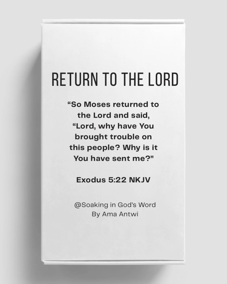 Return to the Lord – Soaking in God's Word